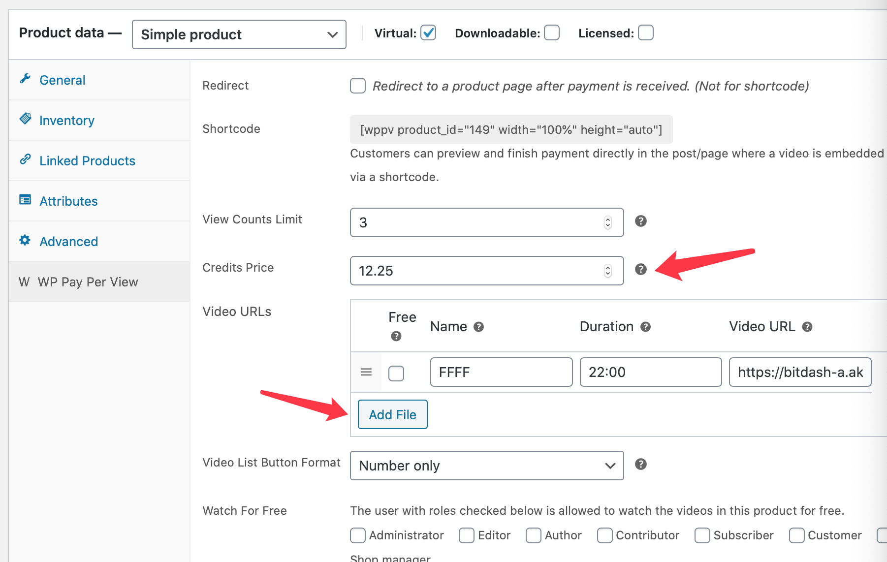 Pay With Credits - WP Pay Per View